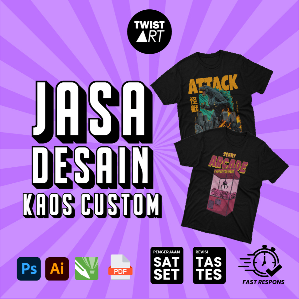 Jual Jasa Desain Kaos Custom hand drawn | Shopee Indonesia
