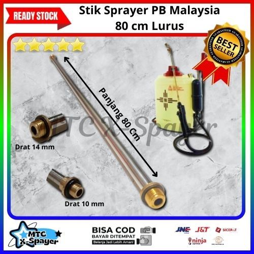 Jual Stik Sprayer PB Malaysia 80 cm Lurus | Stik Sprayer Manual PB16 ...