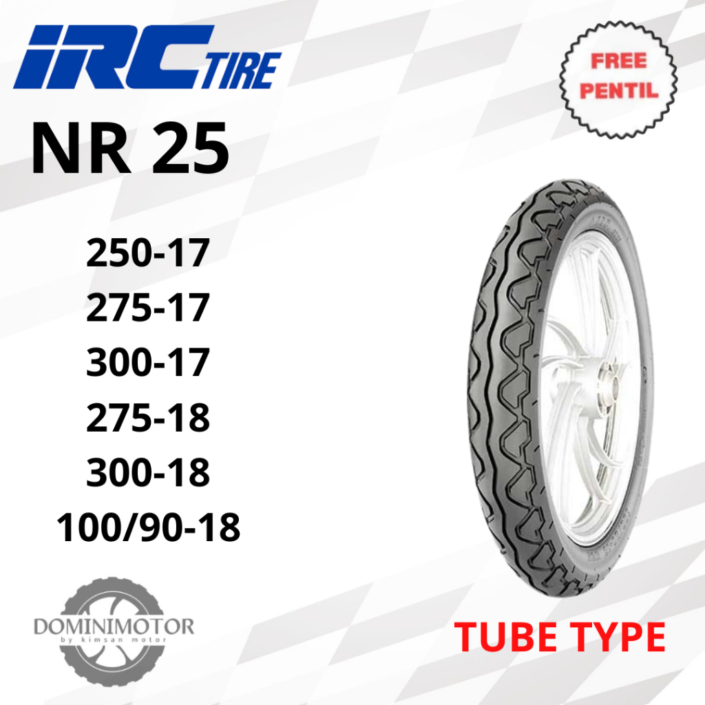 Jual IRC NR25 Ring 18 Tubetype ( ban dalam) Ban Motor IRC RIng 18 ...