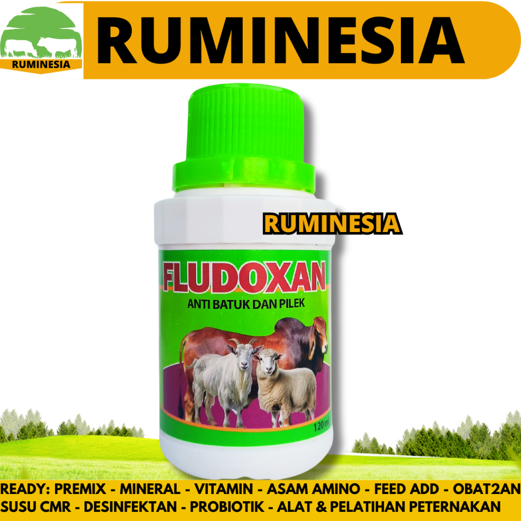 Jual FLUDOXAN 120ML - Obat Anti Flu Batuk Pilek Untuk Hewan Ternak Sapi ...