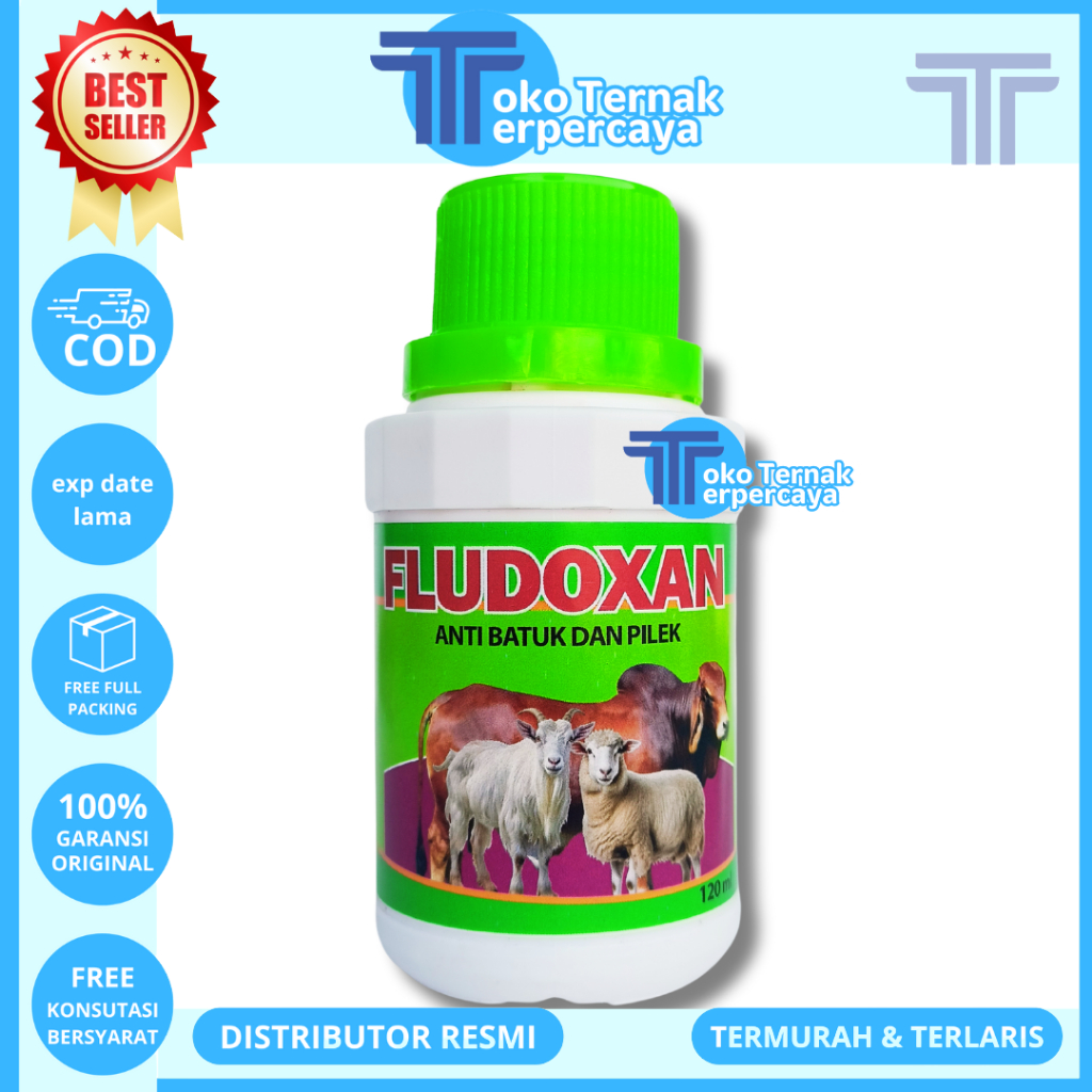 Jual FLUDOXAN 120ML - Obat Anti Flu Batuk Pilek Untuk Hewan Ternak Sapi ...