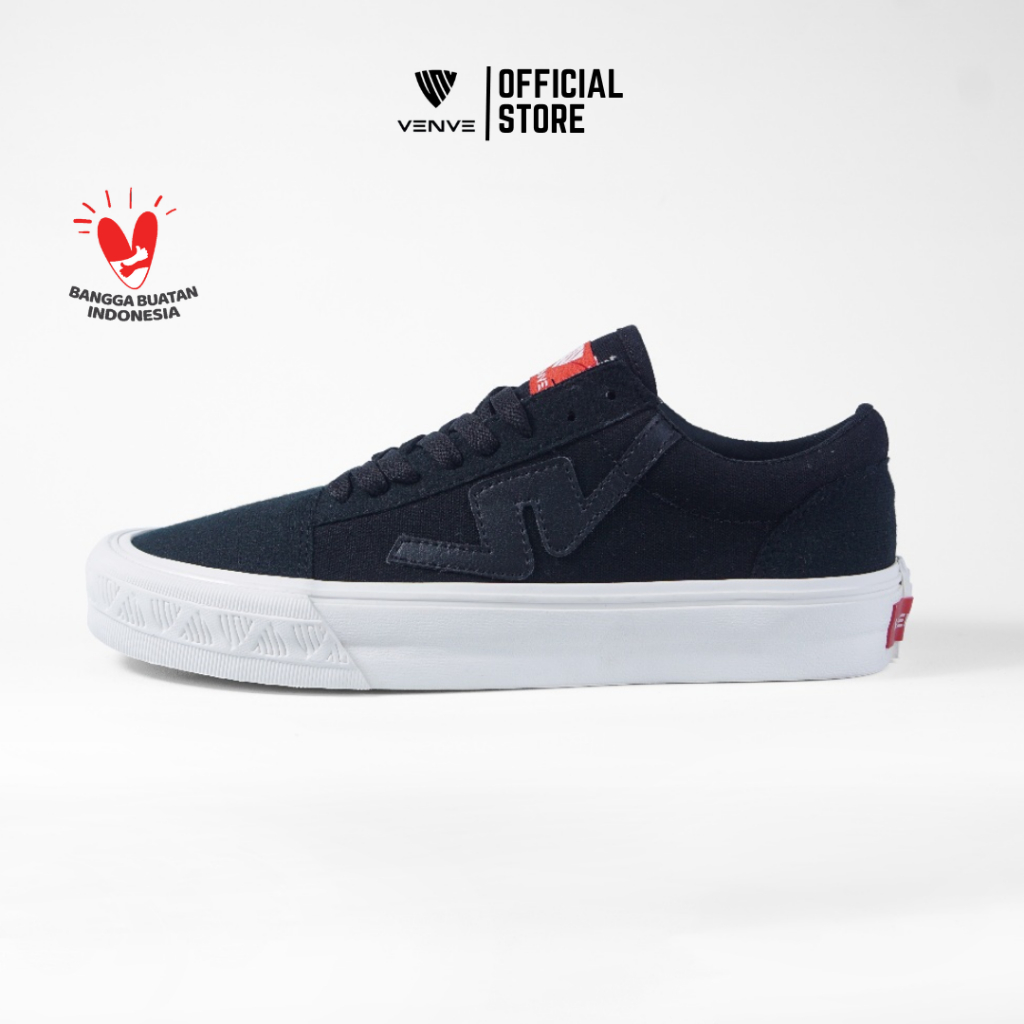Jual Venve - INVINCIBLE Hitam Putih - Sepatu Sneakers Casual Pria ...