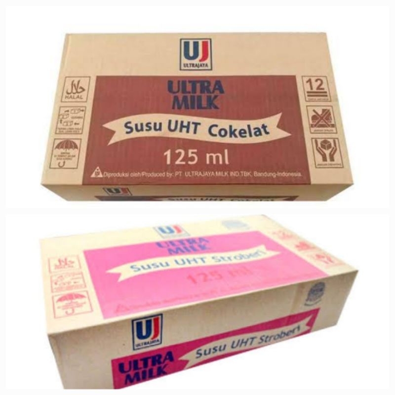 Jual SUSU ULTRA 125 ML 1 DUS KARTON ISI 40 PCS | Shopee Indonesia