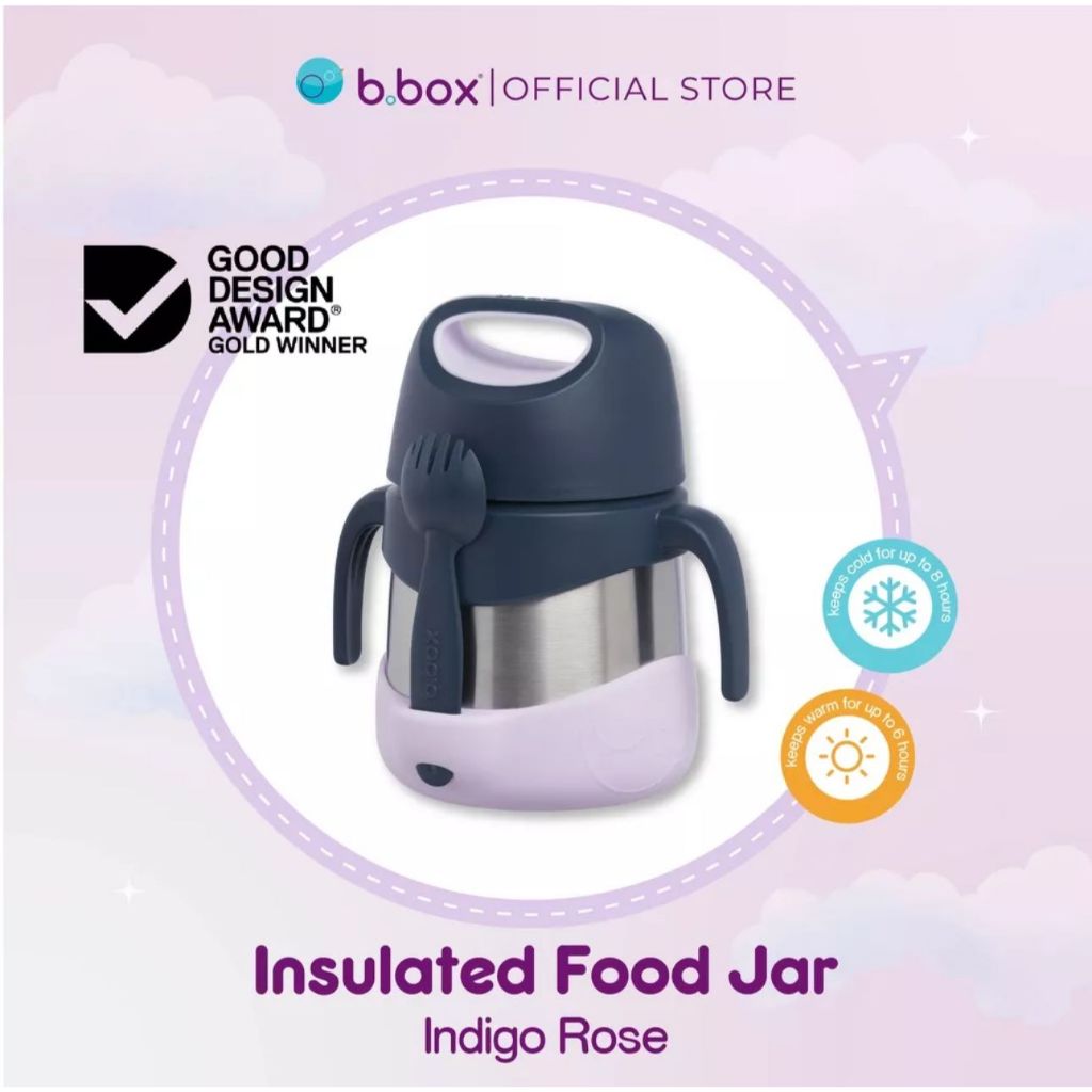 Jual NEW (Baru) b.box Insulated Food Jar - Indigo Rose bbox | Shopee ...
