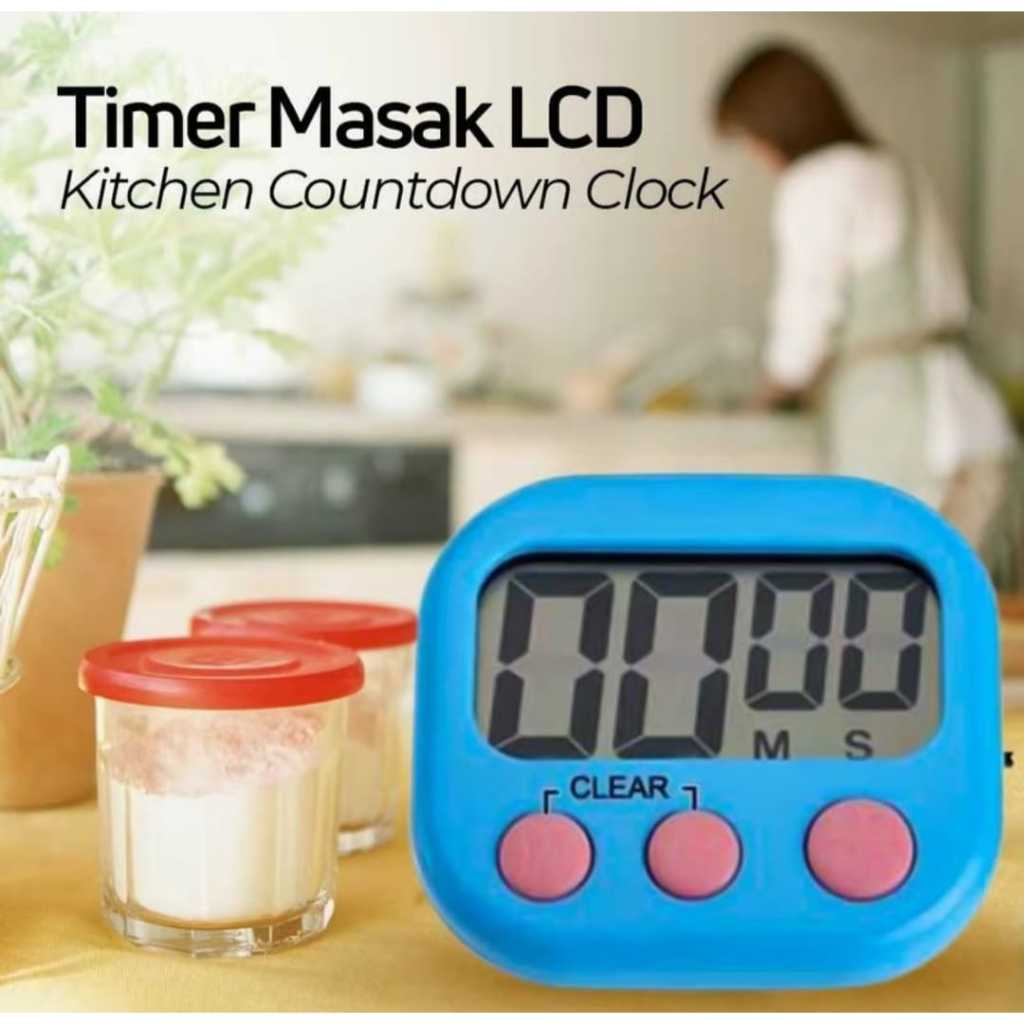 Jual (HS) Timer Dapur Digital Magnet Kitchen Timer Koki Alarm Stopwatch ...