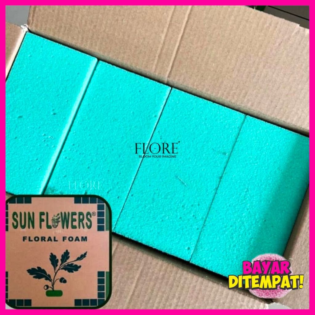 Jual Busa Bunga Kering dan Basah 1 PCS/Floral Foam/Gabus Bunga Kering ...