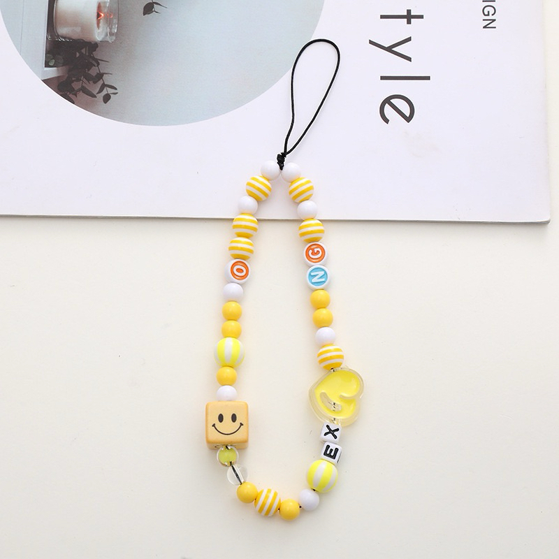 Jual PHONE STRAP CHARM TALI GANTUNGAN HP HANDPHONE YELLOW COLOR ...
