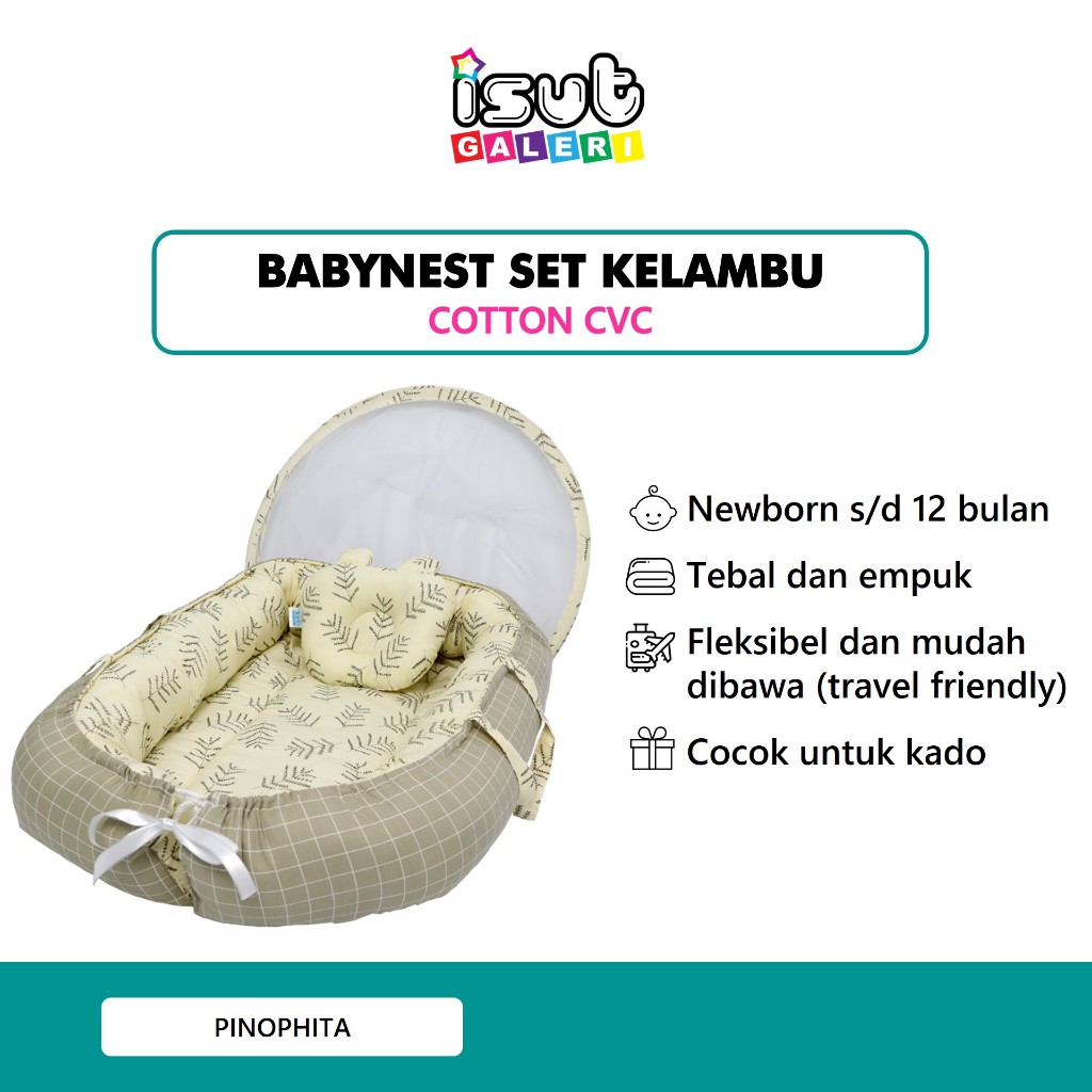 Jual ISUT GALERI - BABY NEST SET KELAMBU KATUN | Kasur Bayi | Shopee ...
