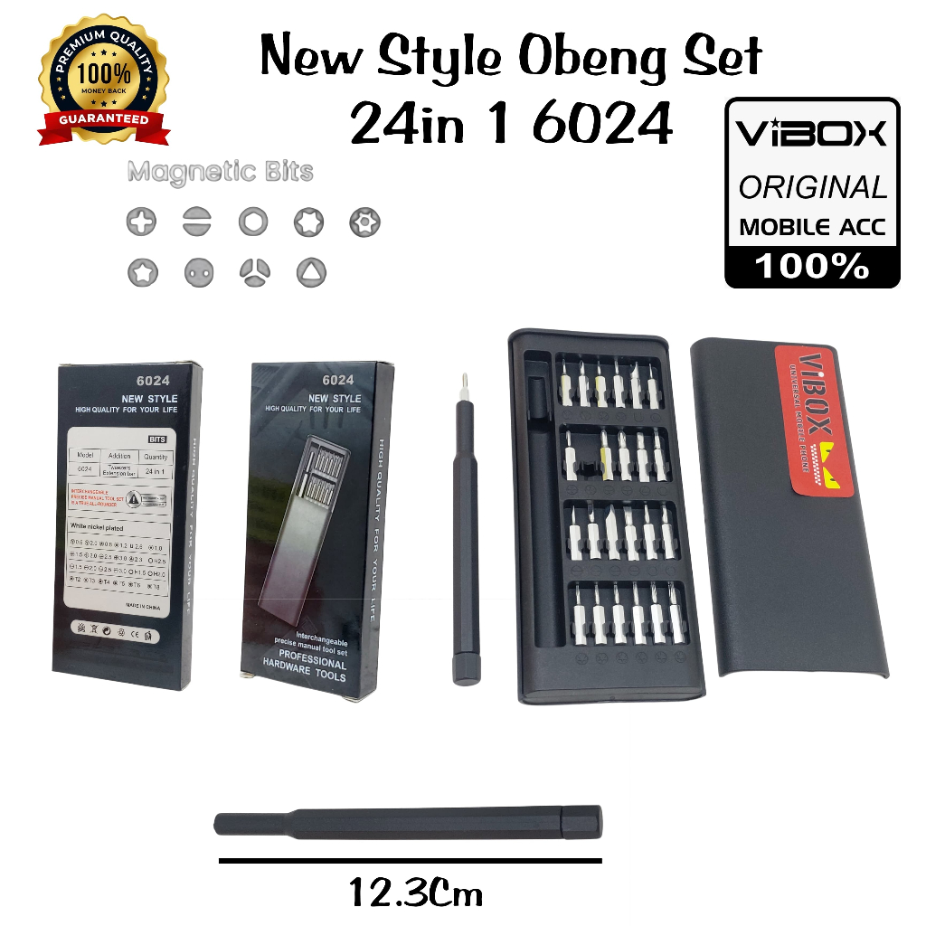 Jual Obeng 24 in 1 Precision Magnet Screwdriver Kit Set Screwdriver Kit ...