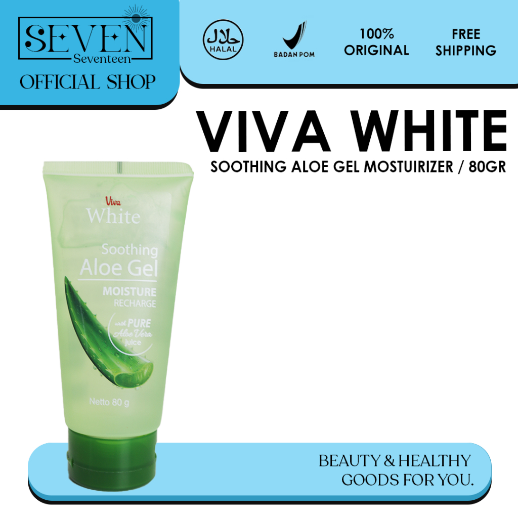 Jual Viva White Soothing Aloe Vera Gel moisture / Aloe Vera Gel Viva ...