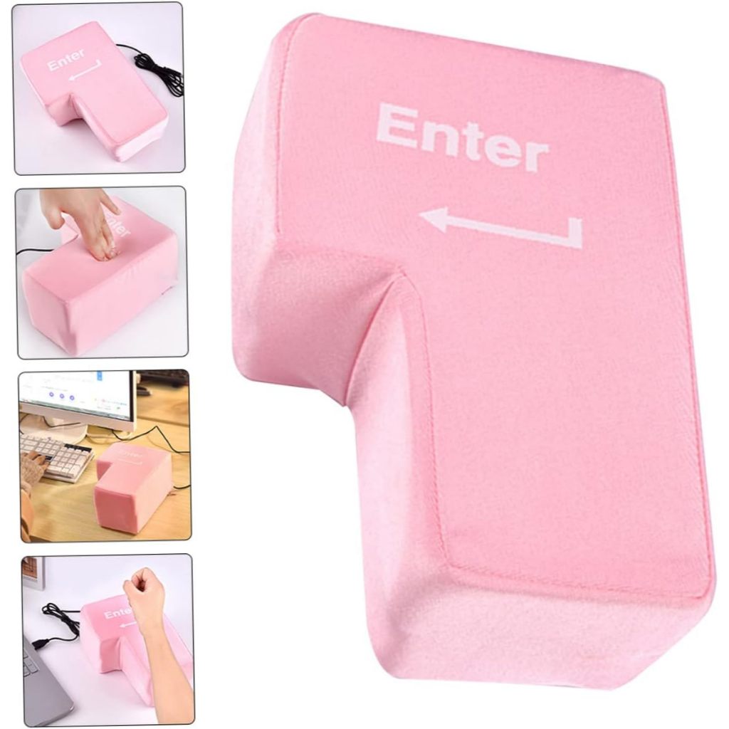 Jual BIG ENTER USB, Giant USB Keyboard Vent Button Pillow, Soft Anti ...