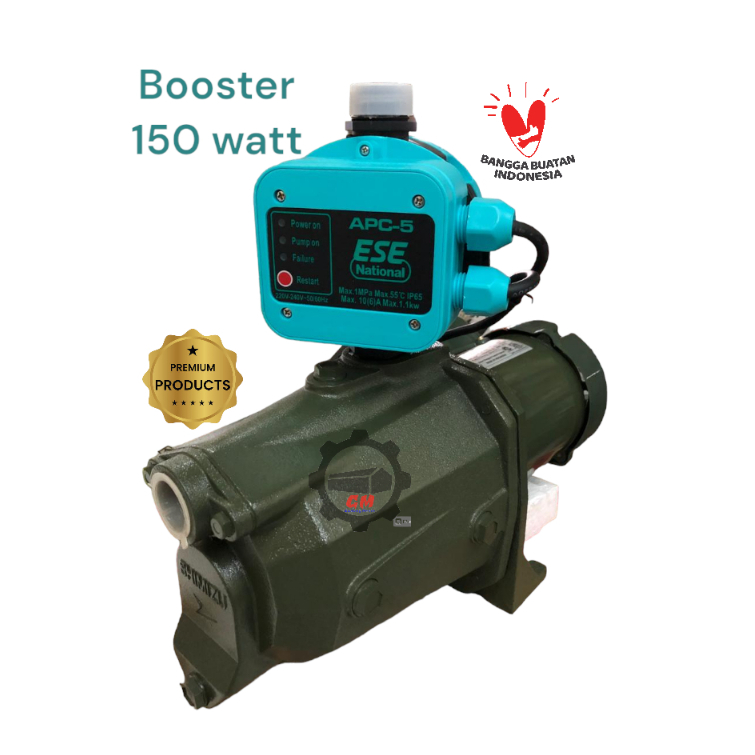 Jual pompa boster 150 watt shimizu otomatis digital pompa booster ...