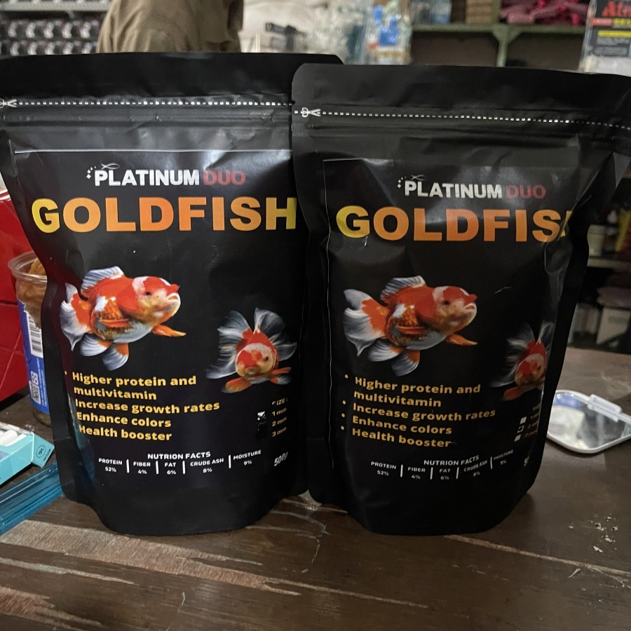 Jual Pelet Ikan PLATINUM GOLDFISH Pakan Ikan Mas koki 100 gr | Shopee Indonesia