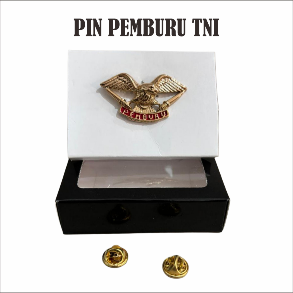 Jual ATRIBUT DINAS brevet wing pin lencana pemburu tni ad bahan logam ...
