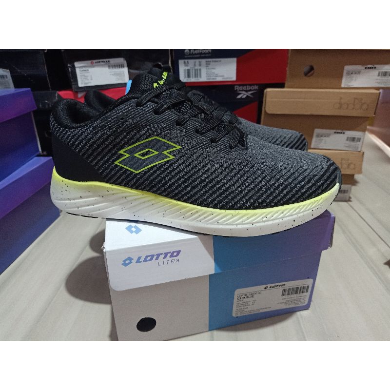 Jual Lotto Charlie Black/green(Running) Ready 40/42/44 | Shopee Indonesia