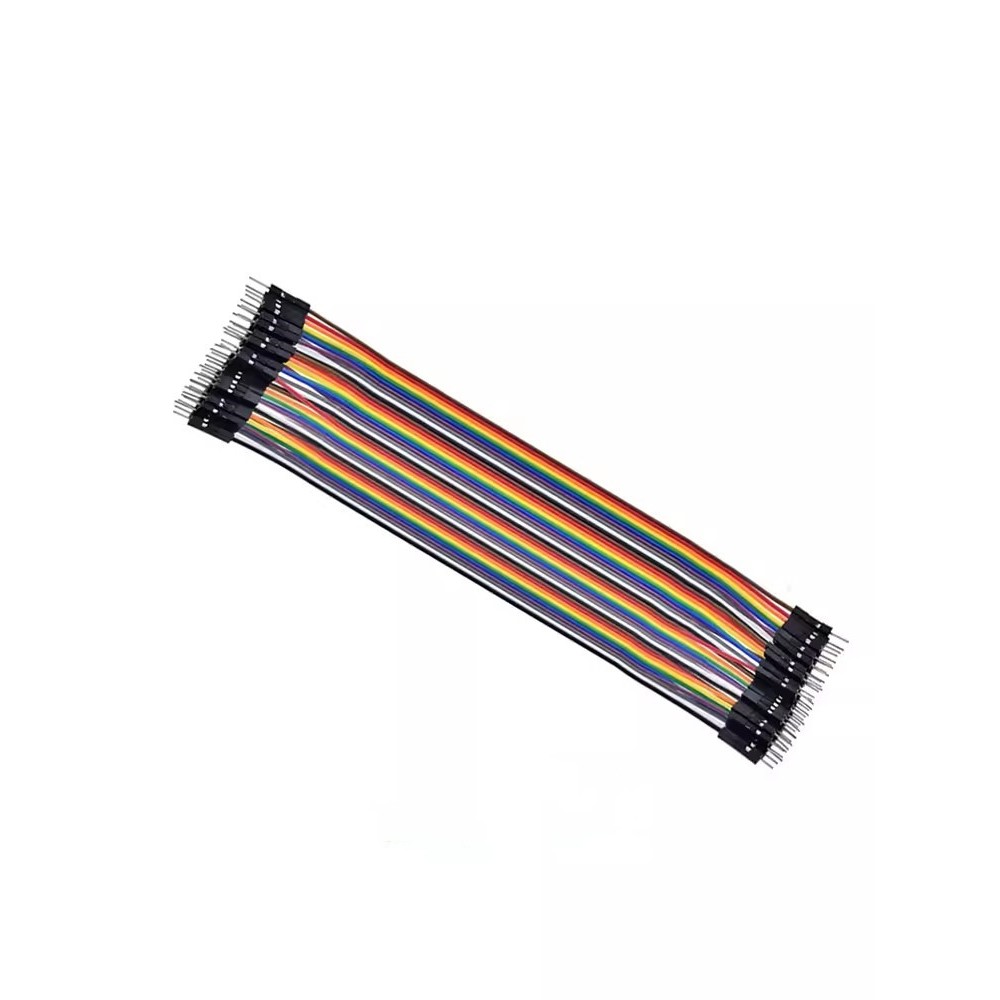 Jual Kabel jumper dupont Arduino Male to Male 40 pin 20 cm | Shopee ...