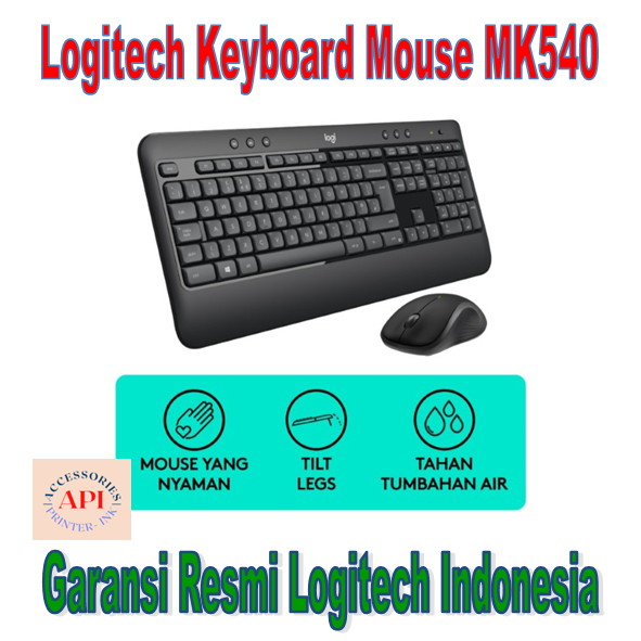 Jual Logitech MK540 MK 540 MK-540 Mouse Keyboard Combo Wireless Garansi ...