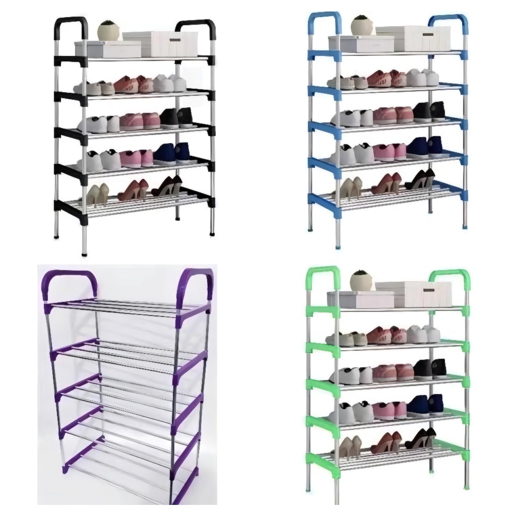 Jual RAK SEPATU 5 SUSUN TEMPAT SENDAL SERBAGUNA TINGGI 5 TINGKAT TAHAN ...