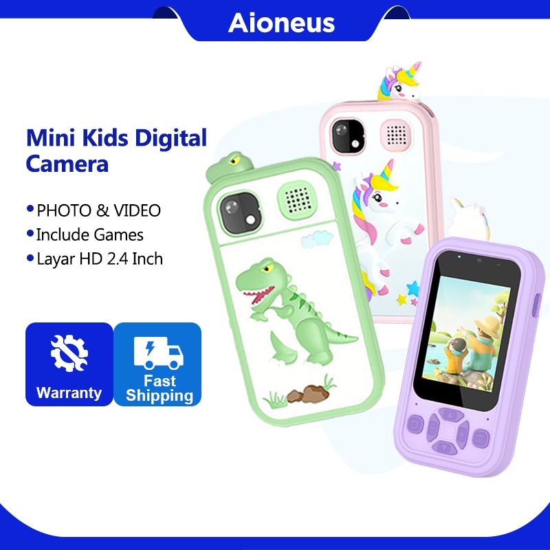 Jual Aioneus Mainan Kamera Anak Mini Digital Hadiah Layar HD 2 ...