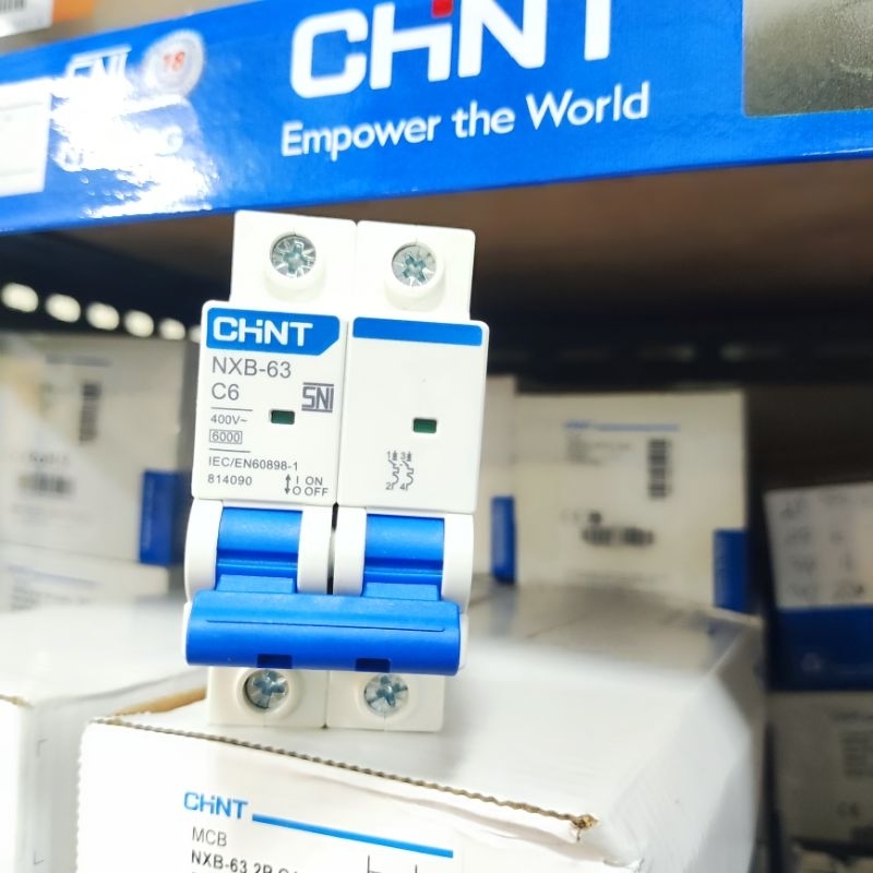 Jual MCB NXB-63 2P 2A 4A 6A 10A 16A 20A 25A 32A 40A 50A 63A 6KA CHINT ORIGINAL | Shopee Indonesia