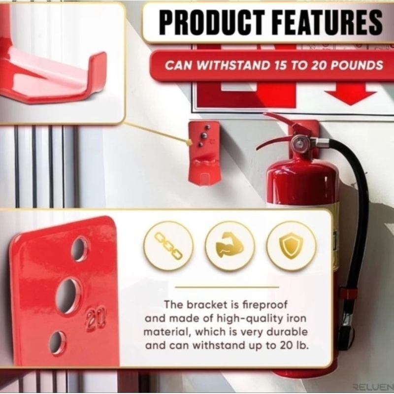 Jual APAR BRACKET 20kg+ Bracket Gantung Alat Pemadam Kebakaran | Shopee ...