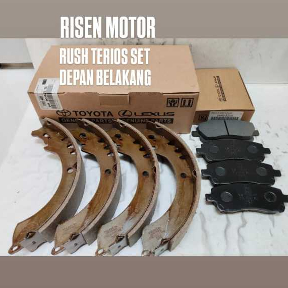 Jual BRAKE PAD BRAKE SHOE RUSH TERIOS KAMPAS REM SET DEPAN BELAKANG RUSH TERIOS LAMA | Shopee ...