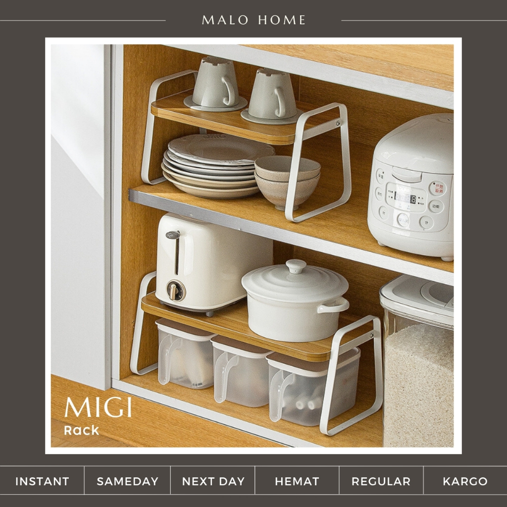 Jual MALOHOME - MIGI Rak Piring Tingkat Kitchen Rack Leveling Rak ...