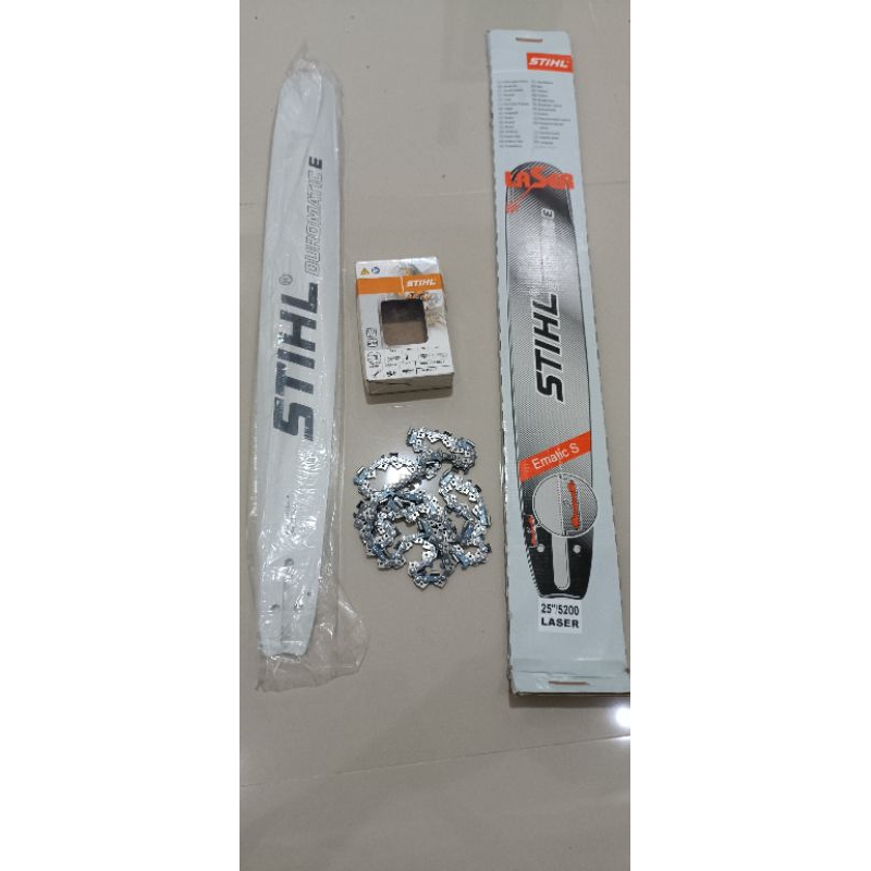 Jual SATU SET RANTAI ORIGINAL DAN BAR STIHL 25" 42 MATA SINSO KECIL ...