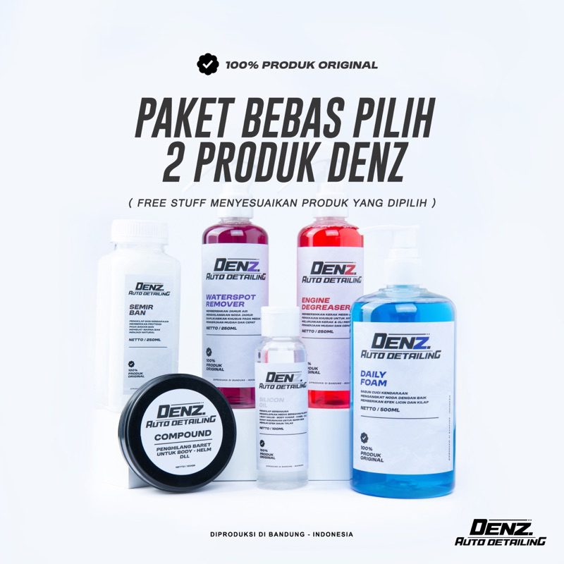 Jual PAKET BEBAS PILIH 2 PRODUK DENZ AUTO DETAILING | Shopee Indonesia