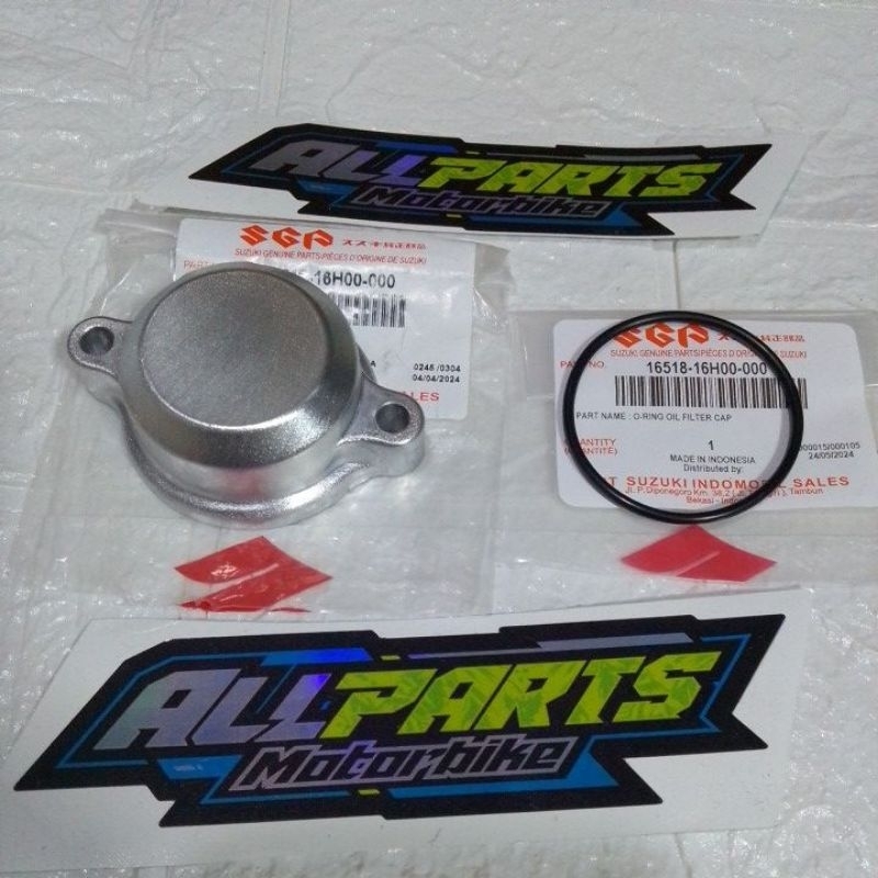 Jual TUTUP FILTER OLI + ORING SET SHOGUN 125 FL SP,RR, AXELO 16512-16H ...