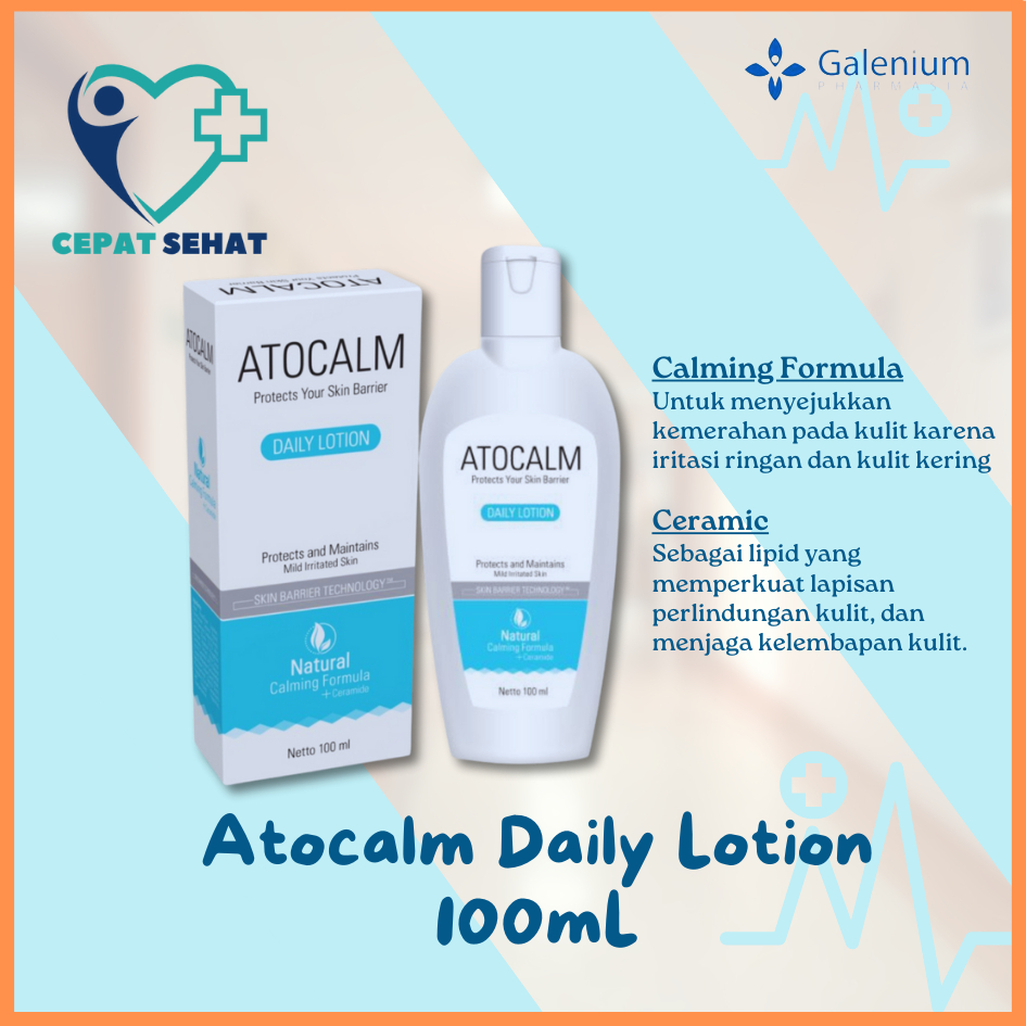 Jual Atocalm Daily Lotion 100ml ( Untuk kulit kering - iritasi ...