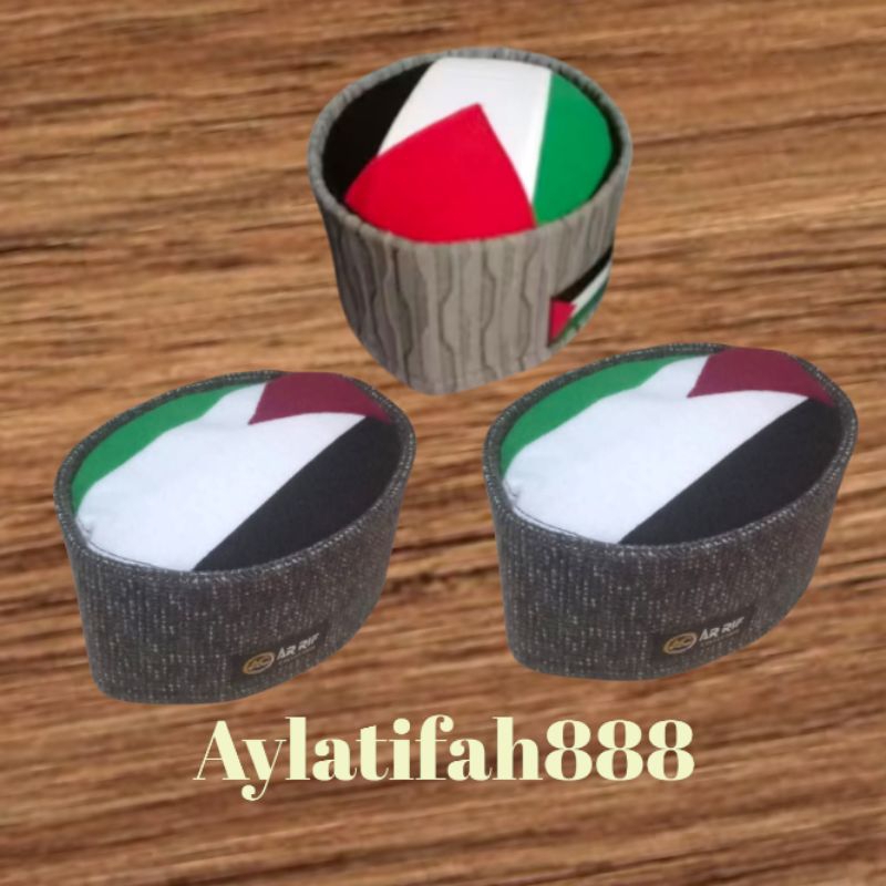 Jual kopiah songkok kambani goni pariasi kopiah bordir lbel palestin ...