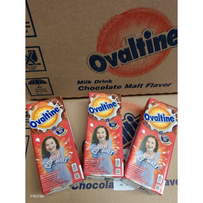 Jual SUSU UHT OVALTINE CHOCO MALT 200ML / SUSU COKLAT 200ML | Shopee Indonesia