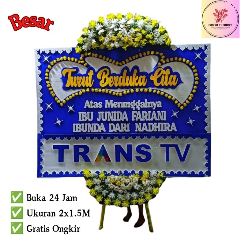 Jual Karangan Bunga Jabodetabek Papan Besar Bunga Atas Bawah Kualitas ...