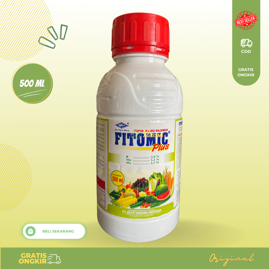 Jual Pupuk Mikro lengkap Fitomic Plus 500 ml PT BISI Pupuk Cair Lengkap ...