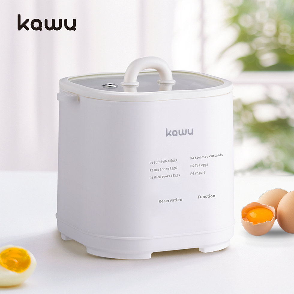 Jual kawu Electric Egg Cooker XM-ZD10 Stainless Steel Plastic 2 Layers Electric Egg Boiler 400mL ...