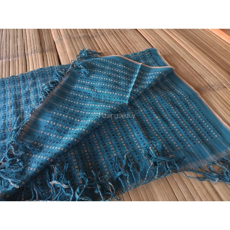 Jual tenun baduy motif suwat full / warna dasar biru | Shopee Indonesia