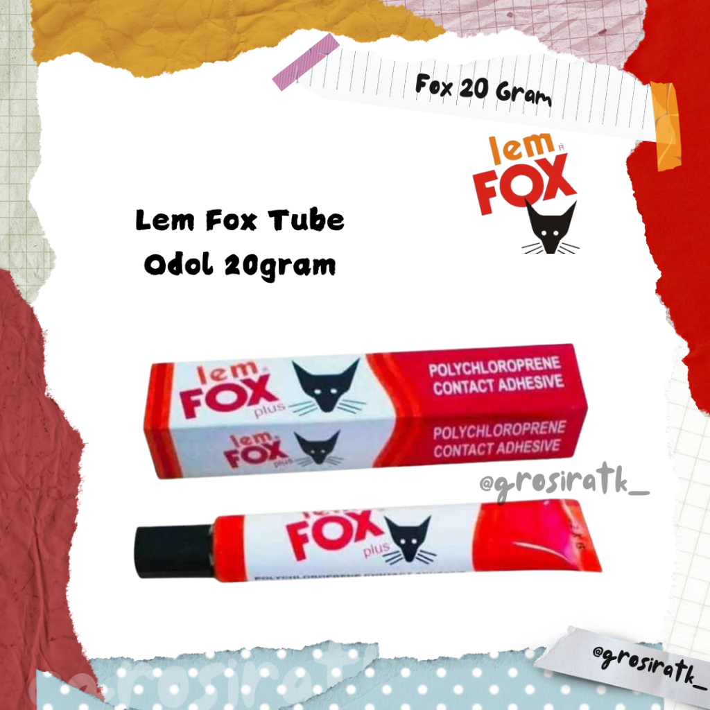 Jual Fox Plus Tube Lem 20 Gr Original Limited Stok | Shopee Indonesia