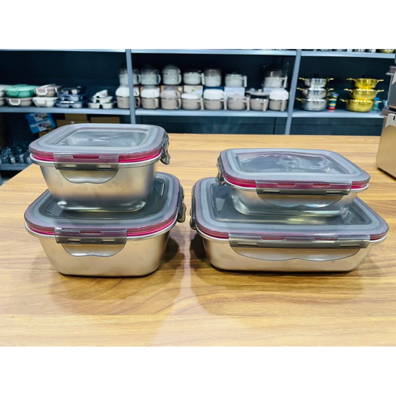 Jual YaYa LB39-1-2 LB40-1-2 Kotak Makan Bento Lunch Box 304 Stainless ...