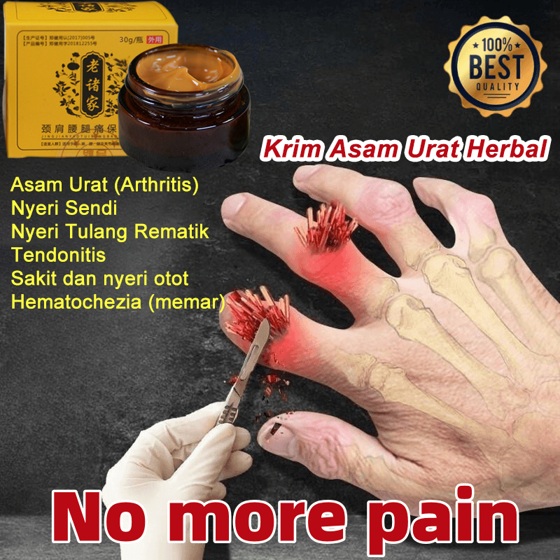 Jual Obat asam urat 30g herbal Salep asam urat Paling Ampuh Gout Cream ...