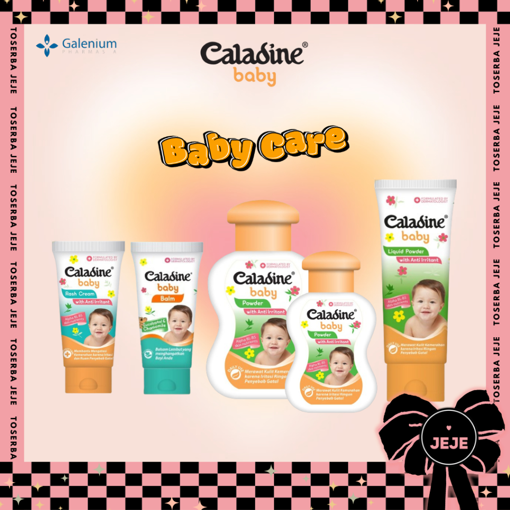 Jual CALADINE BABY Powder | Liquid Powder | Rash Cream | Balm | Krim ...