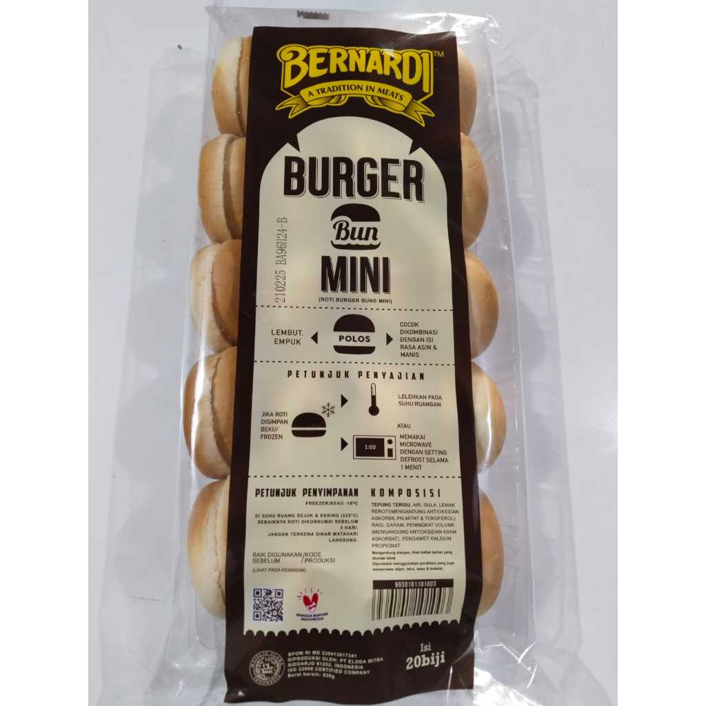 Jual Bernardi Roti Burger Isi 20 | Shopee Indonesia