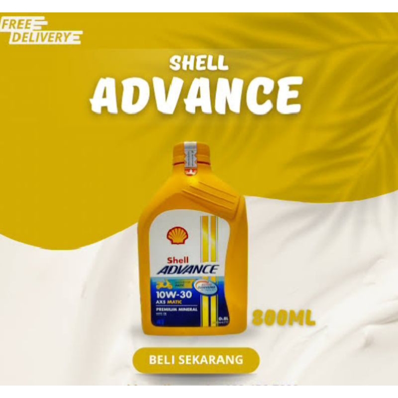 Jual Oli Shell Matik Advance AX5 Scooter 4T 10W-30 isi 0.8L | Shopee ...