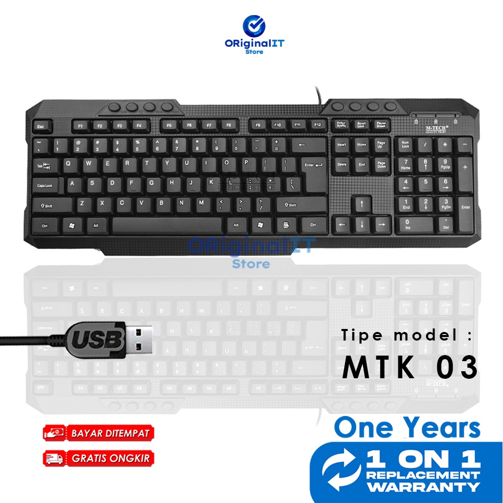 Jual Keyboard Multimedia USB Keyboard Komputer PC Laptop Murah | Shopee ...