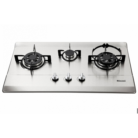 Jual Rinnai Kompor Gas Tanam 3 Tungku Stainless Rinnai RB-713N (S) / RB713NS | Shopee Indonesia