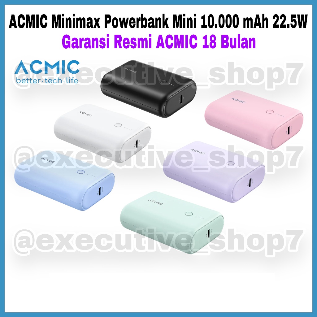Jual ACMIC Minimax Powerbank Mini 10.000 mAh 22.5W - Garansi Resmi ...