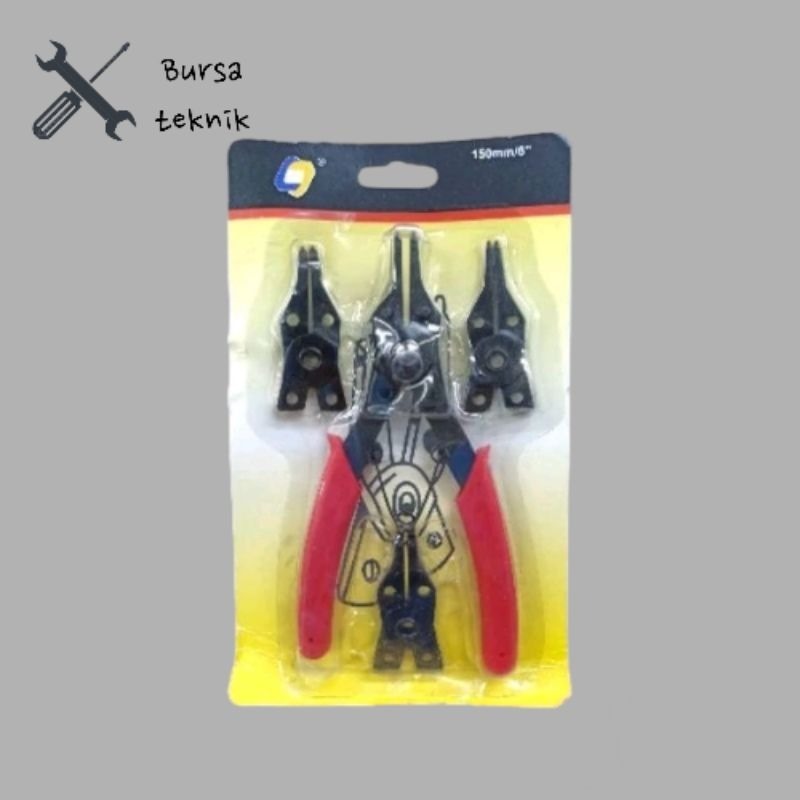 Jual TANG SNAP RING BUKA TUTUP SET 4 MATA / SNAPRING PEMBUKA LURUS ...
