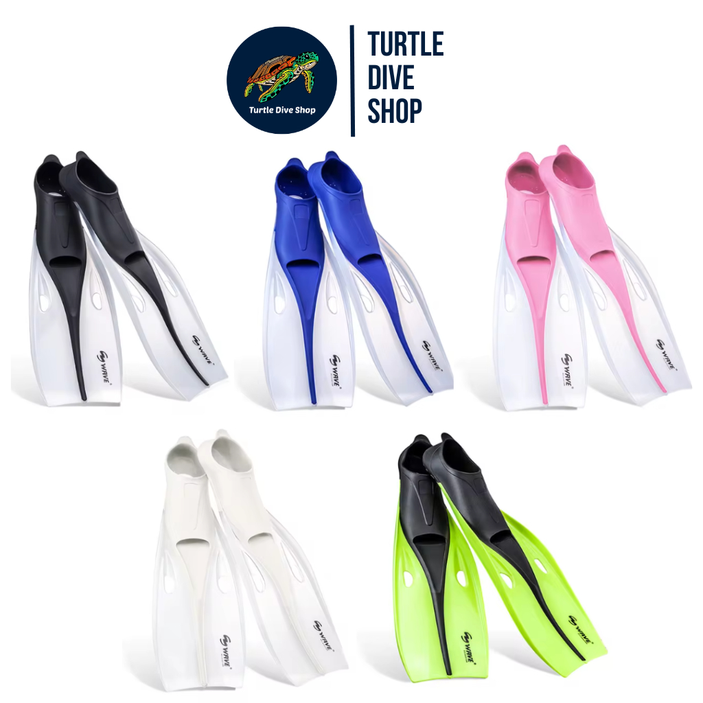 Jual Fins Wave Professional Flippers Men Women Scuba Diving Fins Kaki ...
