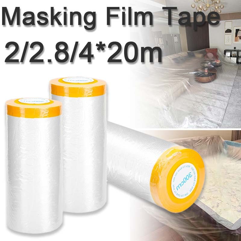 Jual Cover Film Masking Tape Plastik Penutup Funiturepelindung Oil ...