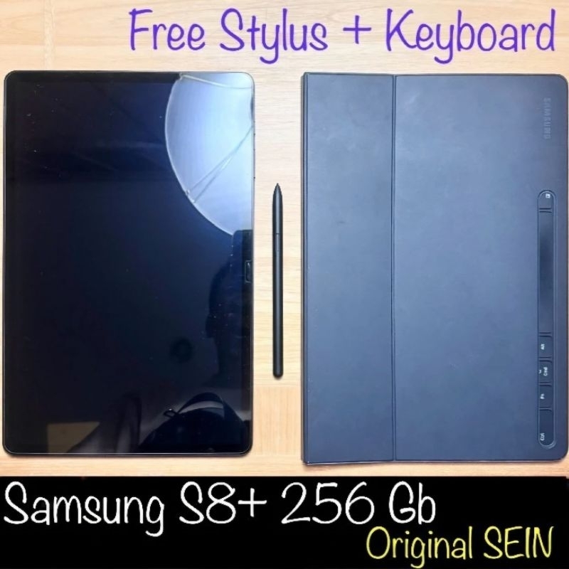 Jual Samsung Tab S8 Plus S8+ 256 gb 256gb Snapdragon 8 Gen 1 RESMI SEIN Kondisi Fullset ...